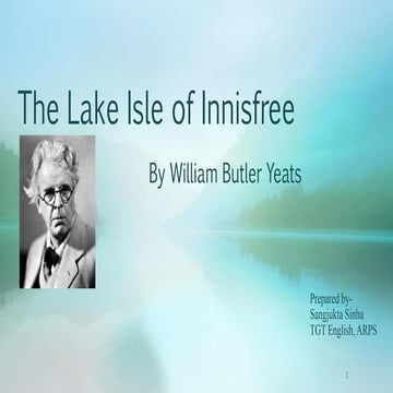 The Lake Isle of Innisfree by W. B. Yeats | PDF | Beekeeping | Hobbies ...