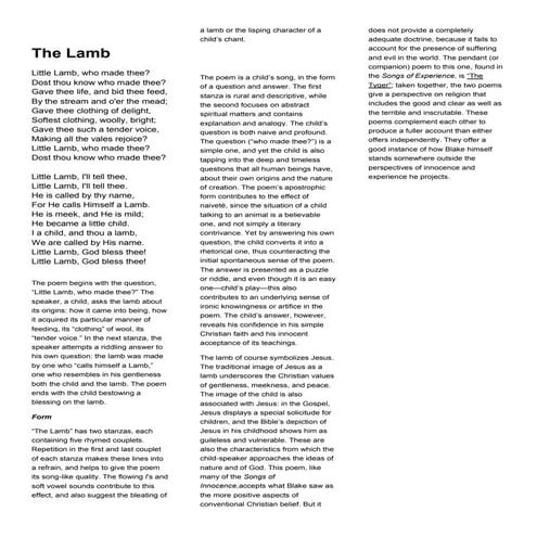 The lamb | PDF
