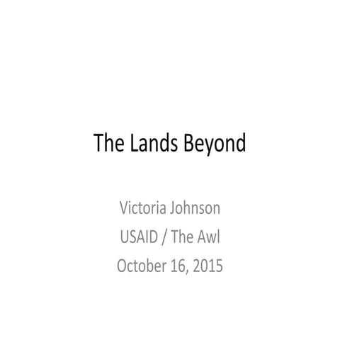 The Lands Beyond | PPTX
