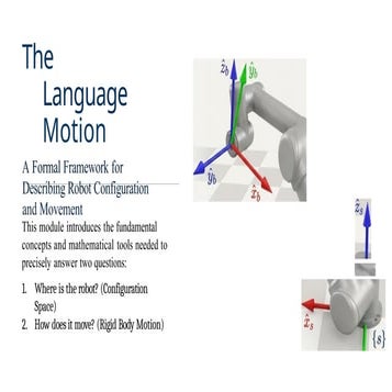 Robotics position and orientation | PPT