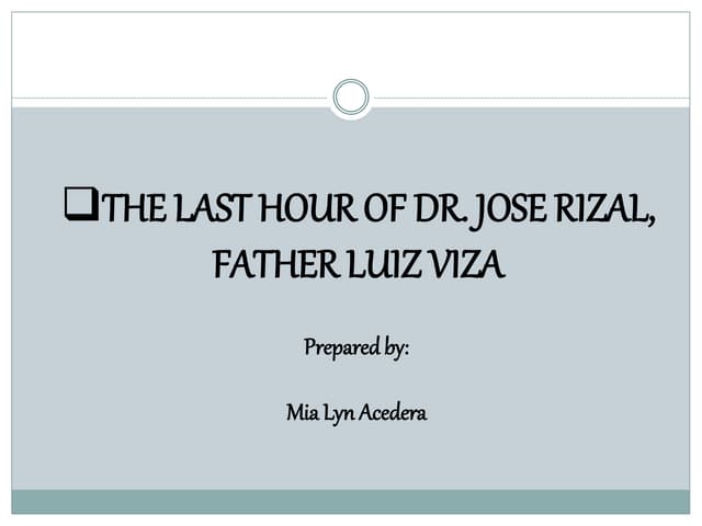 Rizal's martyrdom at bagumbayan | PPT