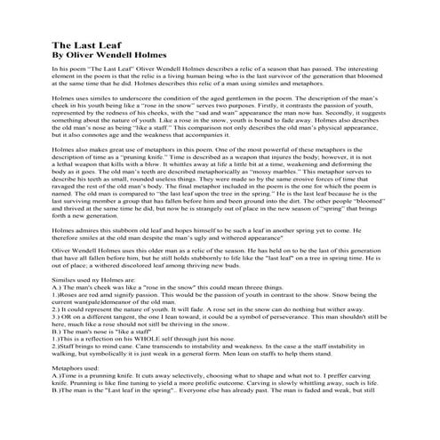 The last leaf | DOCX