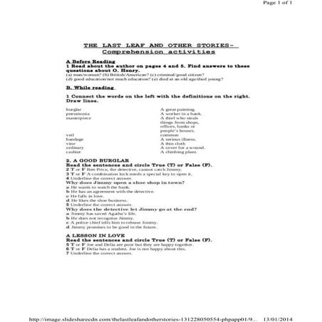 Thelastleafandotherstories 13122 | PDF | Landscaping | Home & Garden