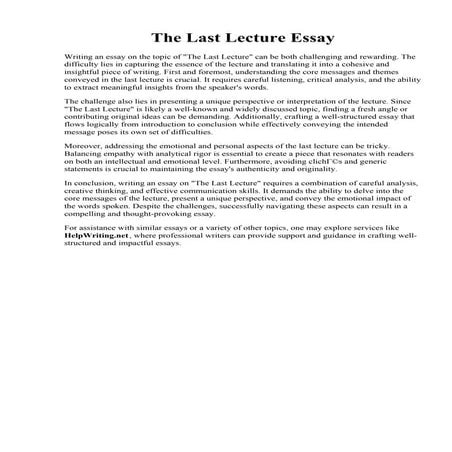 Sample Essays For High School Students | PDF