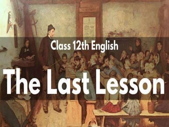 The last lesson | PPTX