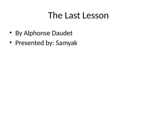 ENGLISH Project class 12 ppt final project last lesson ppt | PDF