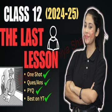 the last lesson ques-ans class 12.pdf english | PDF