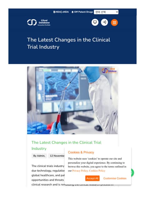 present scenario of clinical trials in India | PPT