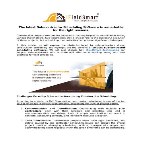 Construction Scheduling Software An In-Depth Guide for Professionals ...