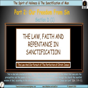 The law and our pursuit of the perfection of christ jesus | PPTX