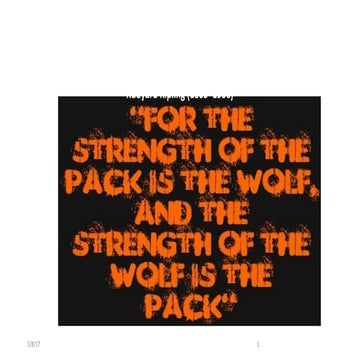 The law for the wolves | PPT