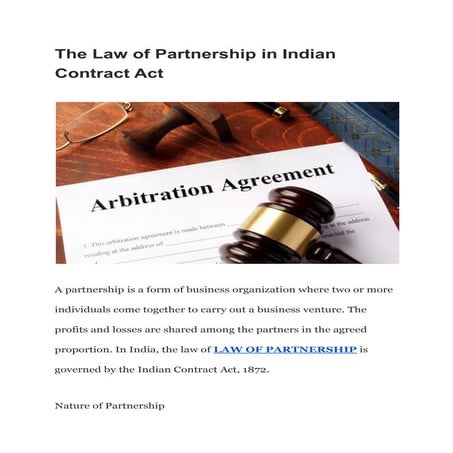 The Law of Partnership in Indian Contract Act.pdf