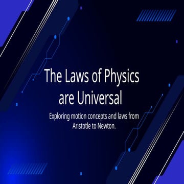 The law of physics are universal presentation | PPTX
