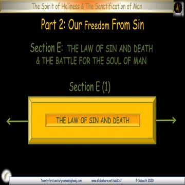 The law of sin and death | PPTX