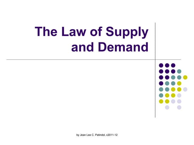Economics- demand and supply | PPTX | Commodities | Economy