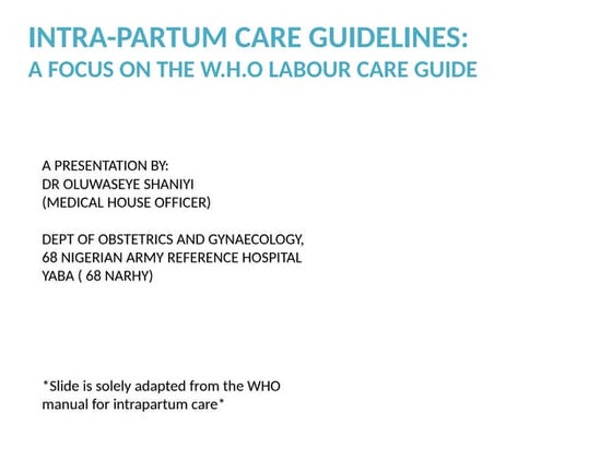 WHO user's manual labour care guide.pptx