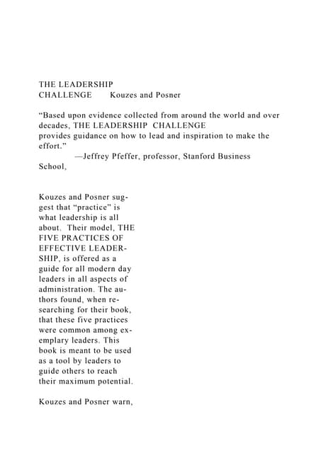 5 practices of exemplary leadership | PPT