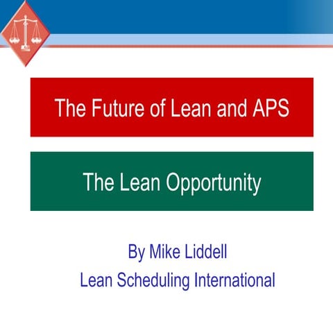 The Lean Opportunity | PPT