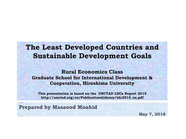 03 common characteristics of developing countries | PPTX