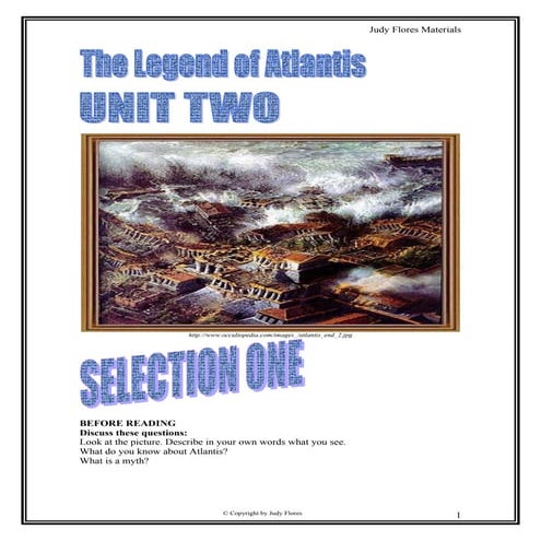 The Legend of Atlantis | PDF