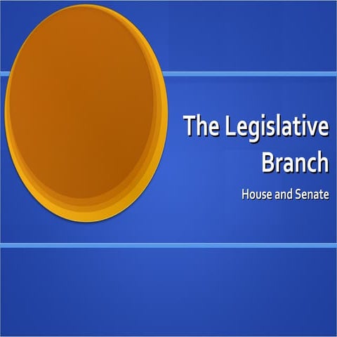 The legislative branch | PPT