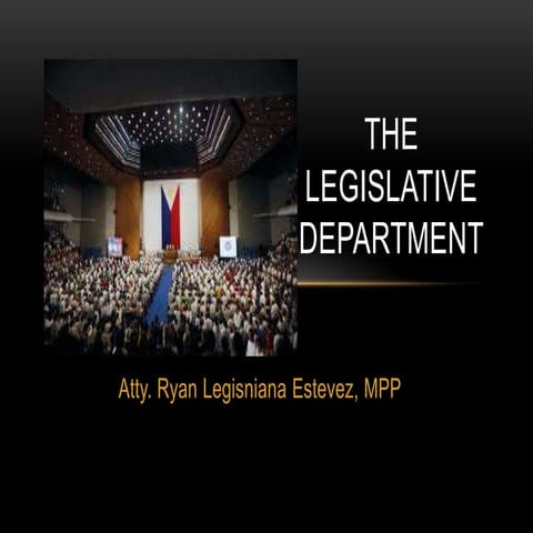 The legislative department | PPTX