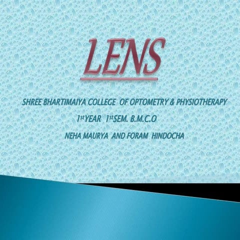 The lens | PPT