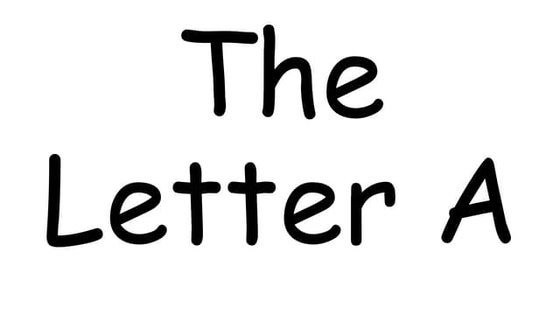 Letter Aa | PPTX