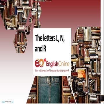 The letters l n r pronunciation | PPT