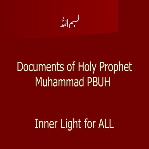 The Letters of Holy Prophet MUHAMMAD PBUH | PPTX