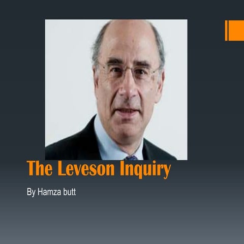 The leveson inquiry. | PPTX
