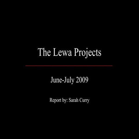 The Lewa Projects Powerpoint | PPT