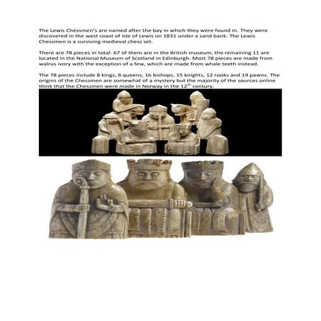 The lewis chessmen research notes | DOCX