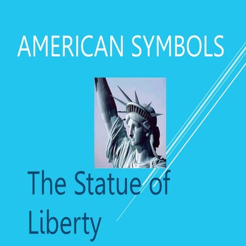 SYMBOL OF THE US. THE LIBERTY STATUE IN NEW YORK..ppt