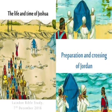 Joshua Crossing The Jordan River Crossing The Jordan River: Joshua 3 5