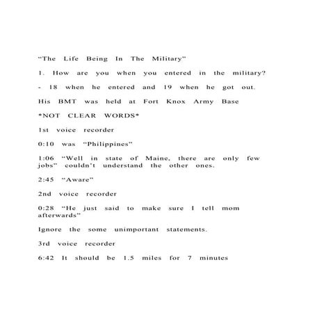 The Life Being In The Military” 1. How are .docx