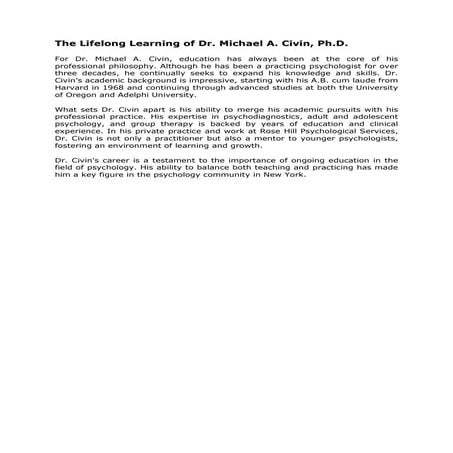 The Lifelong Learning of Dr. Michael A. Civin, Ph.D..pdf