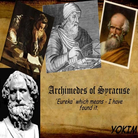 The life of archimedes and his inventions | PPTX