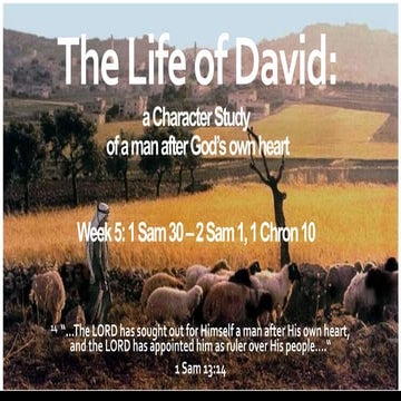 The life of david week 5 | PPTX
