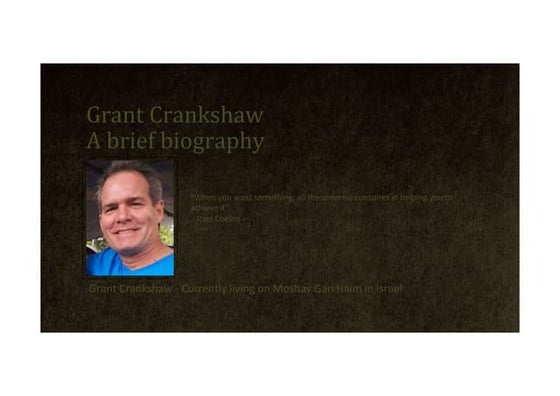 Grant Crankshaw, Founder and ceo at Theatrix productions