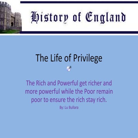 The life of privilege | PPTX