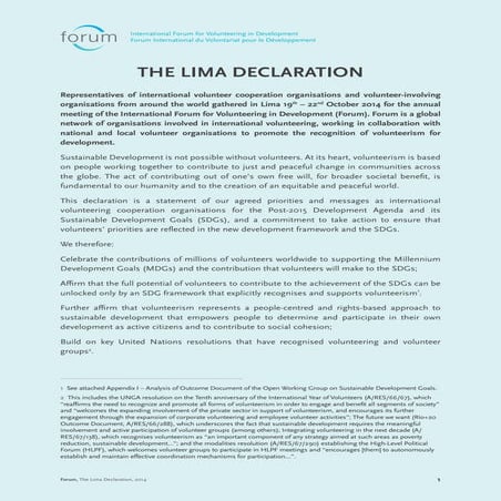The lima declaration | PDF