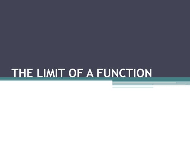 THE LIMIT OF A FUNCTION.pptx