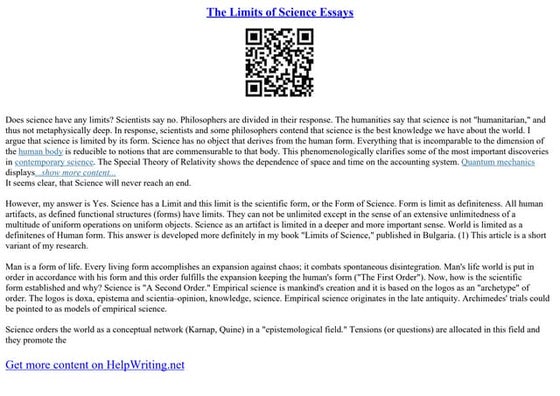 Science Development Essay | PDF