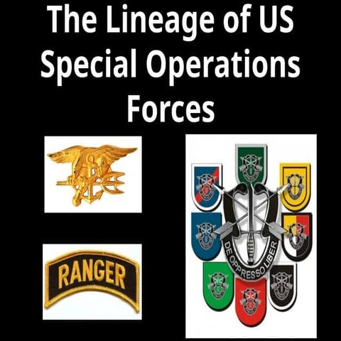 The Lineage of US Special Operations Forces | PPTX