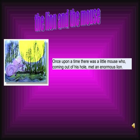 The lion and the mouse | PPT