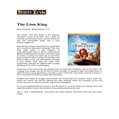 The Lion king | PDF