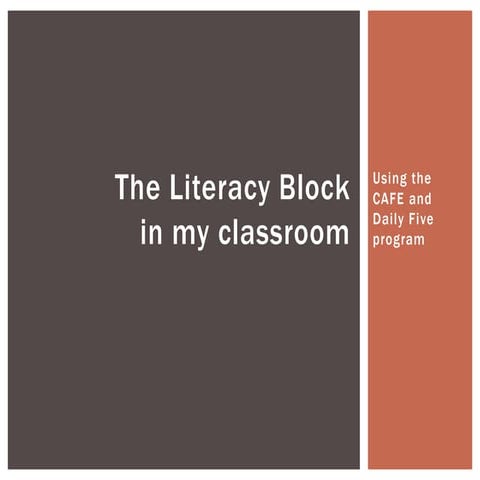 The Literacy Block | PPTX