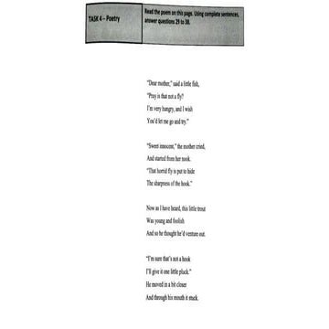 The little fish poem comprehension | PPT