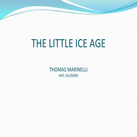 The Little Ice Age | PPT